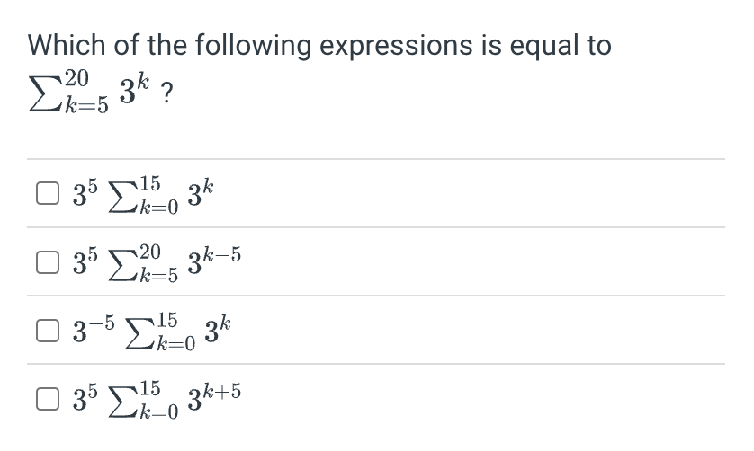 Solved Which of the following expressions is equal | Chegg.com