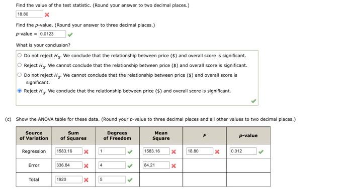 Solved owest) to 100 (highest).Do not reject H0. We conclude | Chegg.com
