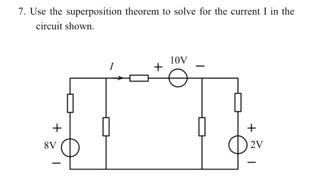 Solved Use the superposition theorem to solve for the | Chegg.com
