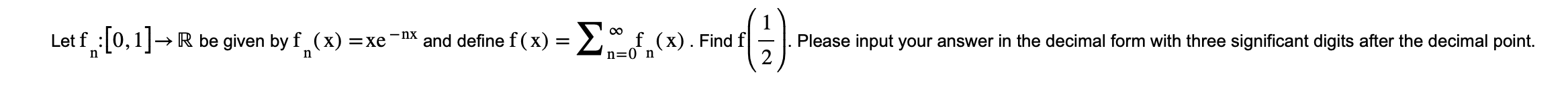 Let fn:(−1,1)→R,fn(x)=4n(n!)2(2n+1)(2n)!x2n+1 and | Chegg.com