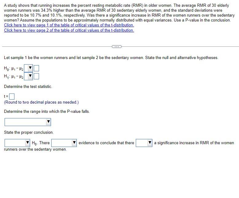 Solved A study shows that running increases the percent | Chegg.com