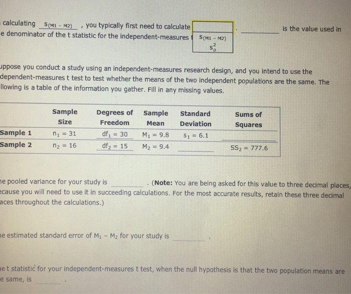Solved 4. Differentiating pooled variance and the estimated | Chegg.com Solved 4. Differentiating pooled variance and the estimated | Chegg.com