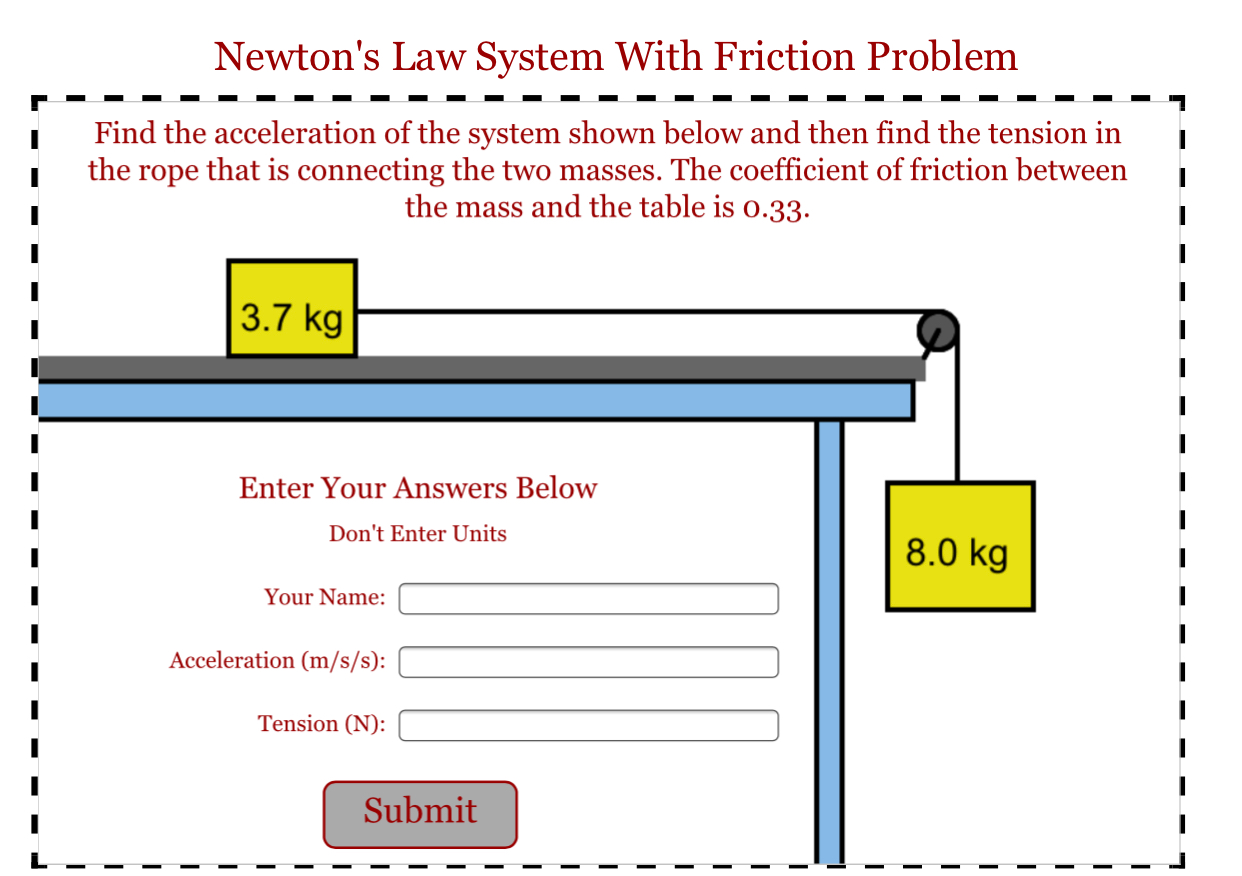 Solved Newton's Law System With Friction Problem Find the | Chegg.com Solved Newton's Law System With Friction Problem Find the | Chegg.com