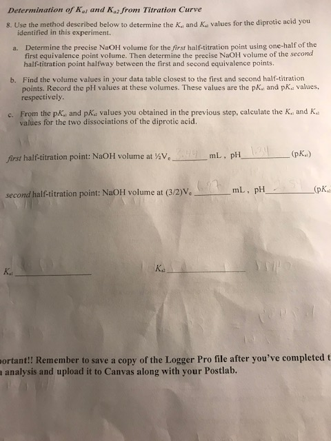 Solved Solve for Ka1 and Ka2 Will rate once answer is | Chegg.com
