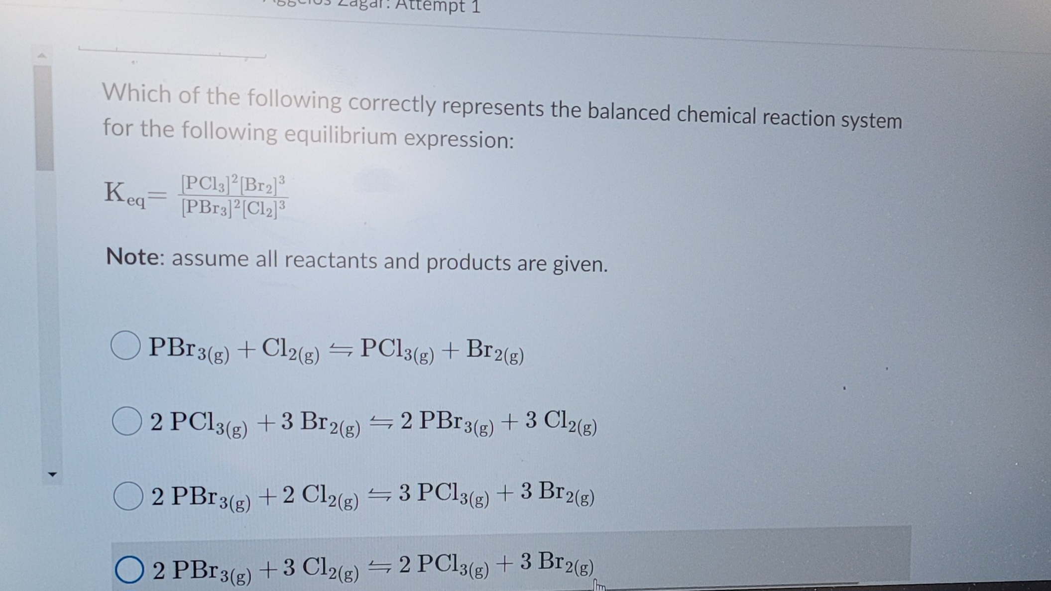 Solved Which of the following correctly represents the | Chegg.com