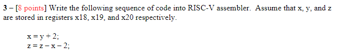 Solved 3- [8 points] Write the following sequence of code | Chegg.com