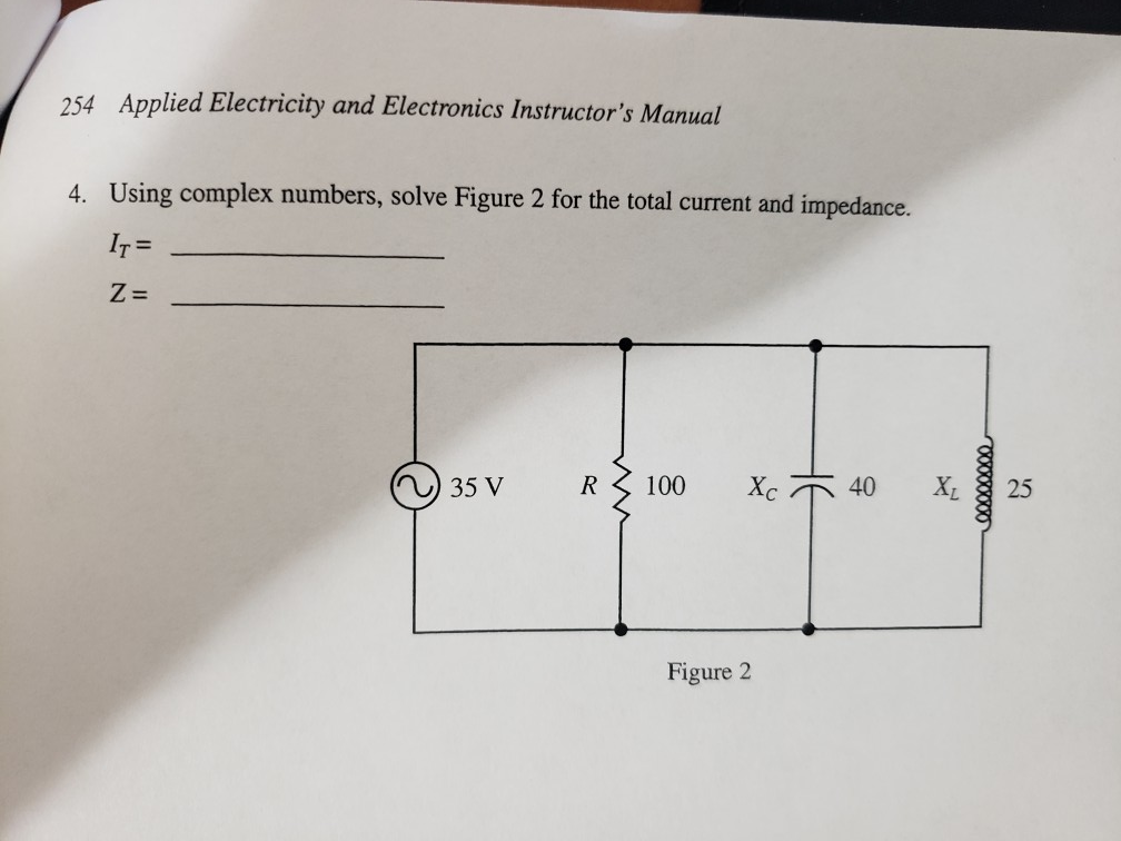 Solved 3. Using complex numbers, solve Figure 1 for the | Chegg.com