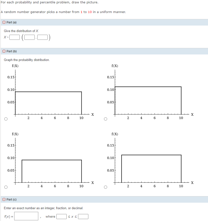 Solved For each probability and percentile problem, draw the | Chegg.com
