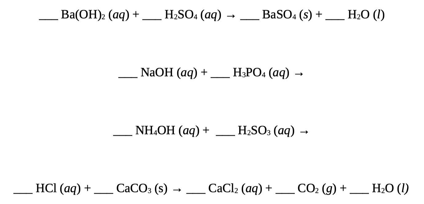 Solved Write a balanced chemical equation for the following | Chegg.com