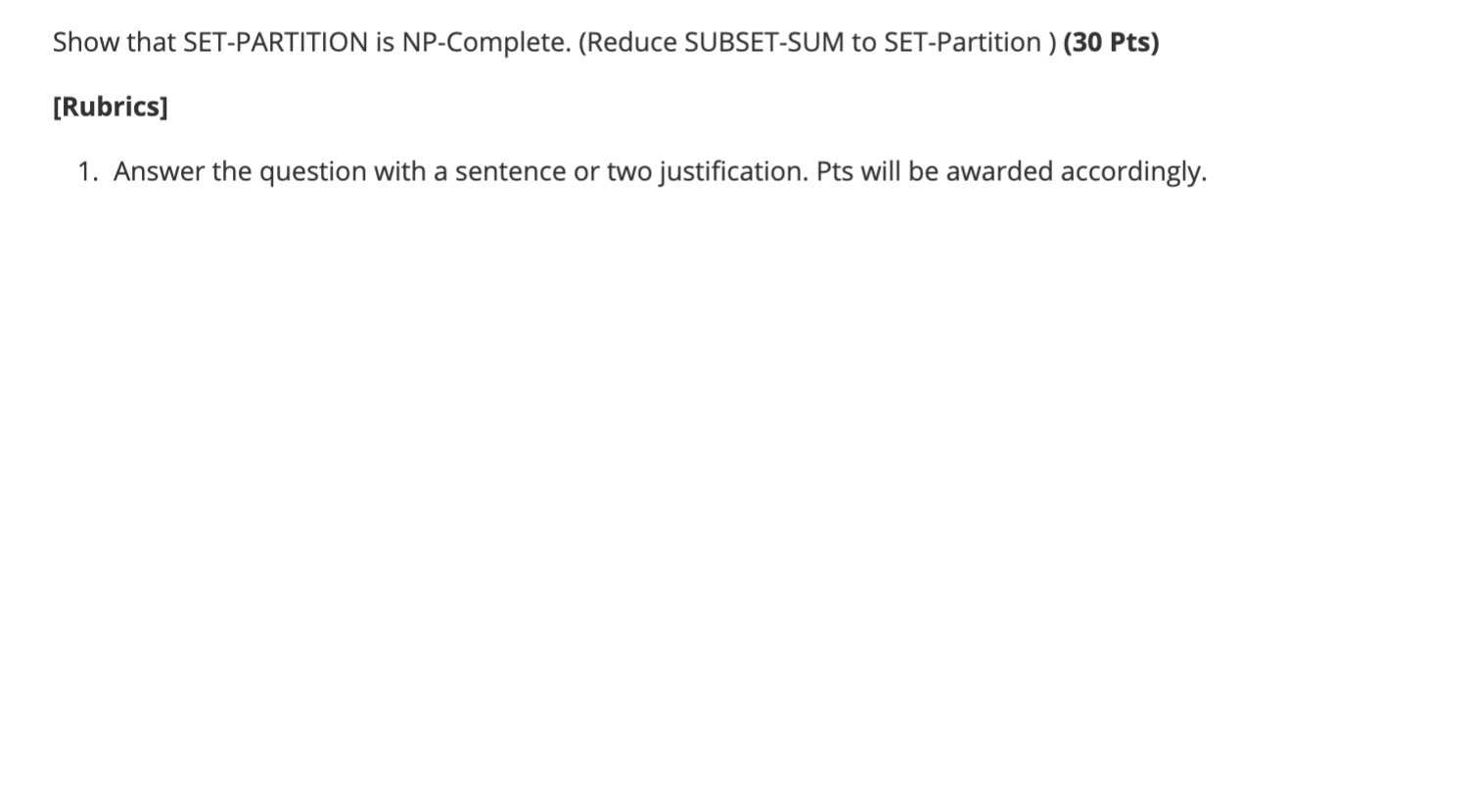 Show that SET-PARTITION IS NP-Complete. (Reduce | Chegg.com