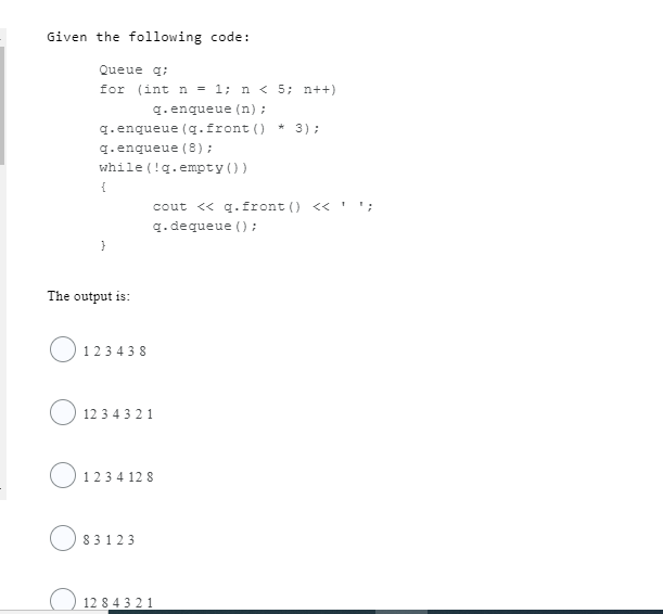 Solved Given the following code: void SFunc (Stack 3) 1 | Chegg.com