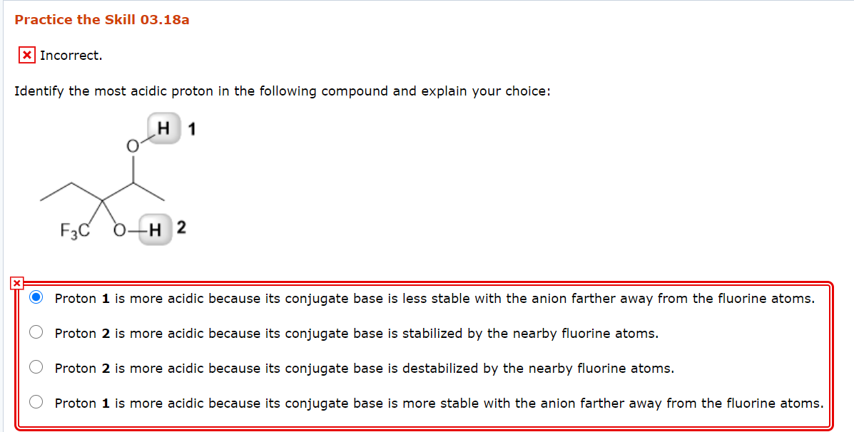 Solved Practice the Skill 03.18a X Incorrect. Identify the | Chegg.com
