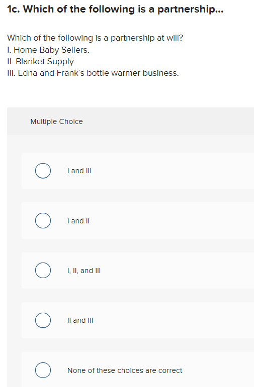 Solved Required information 1. General partnerships are used | Chegg.com
