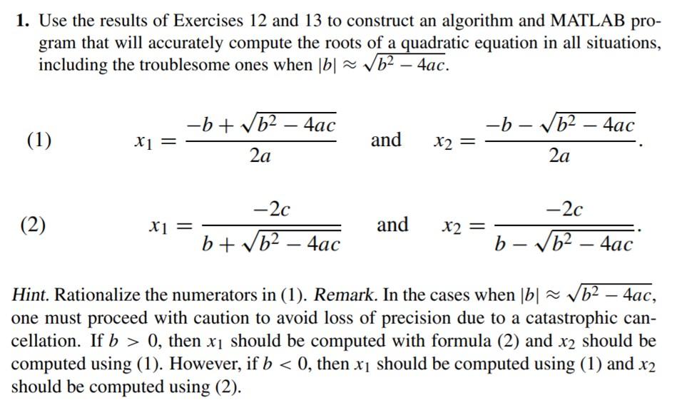 Solved Use The Results Of Exercises 12 And 13 To Construct