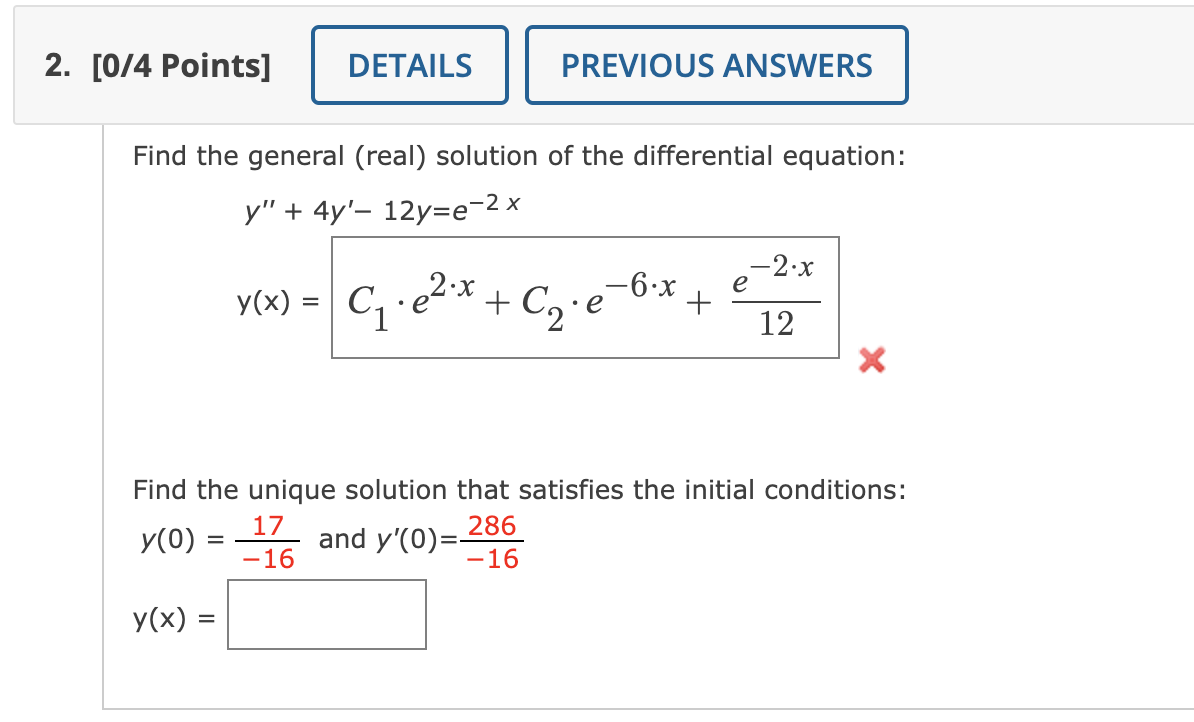 Solved Find the general (real) solution of the differential | Chegg.com