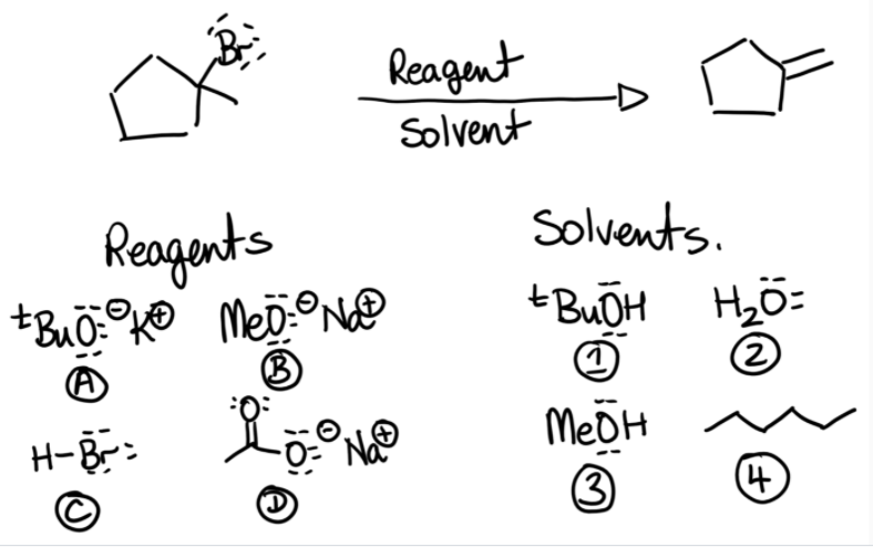 Solved What is the best reagent and solvent to complete the | Chegg.com