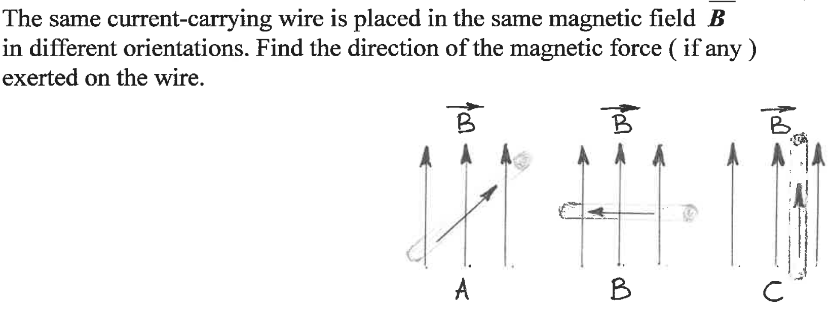 Solved The same current-carrying wire is placed in the same | Chegg.com