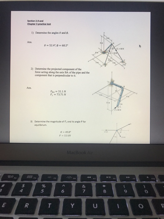 Solved Section 2.9 and Chapter 3 practice 1) Determine the | Chegg.com