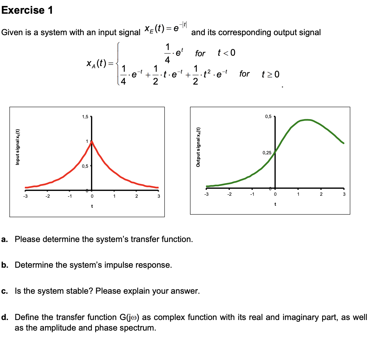 Solved Show me ﻿the steps to ﻿solveExercise 1Given is ﻿a | Chegg.com