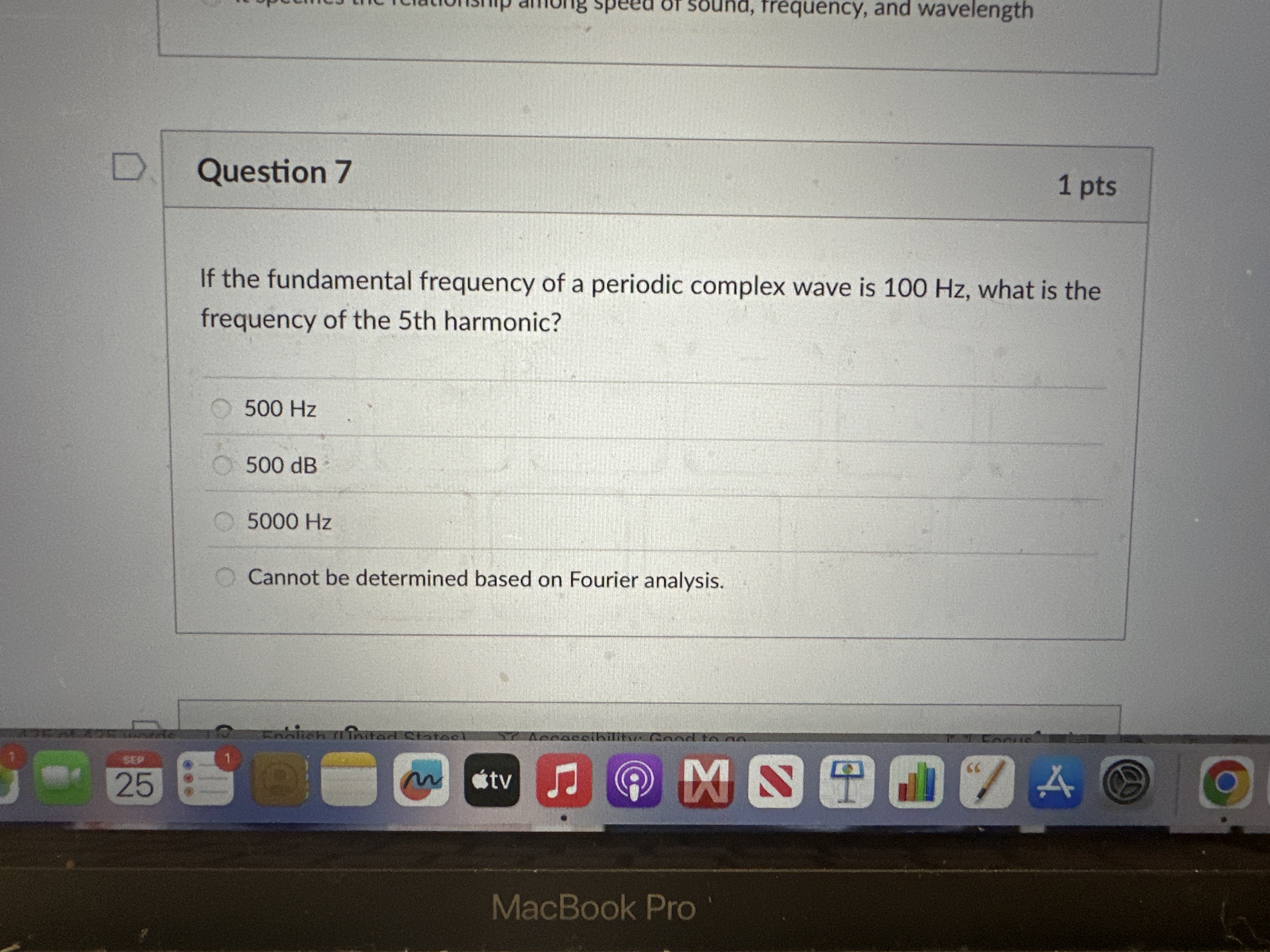 Solved Question 7If the fundamental frequency of a periodic | Chegg.com