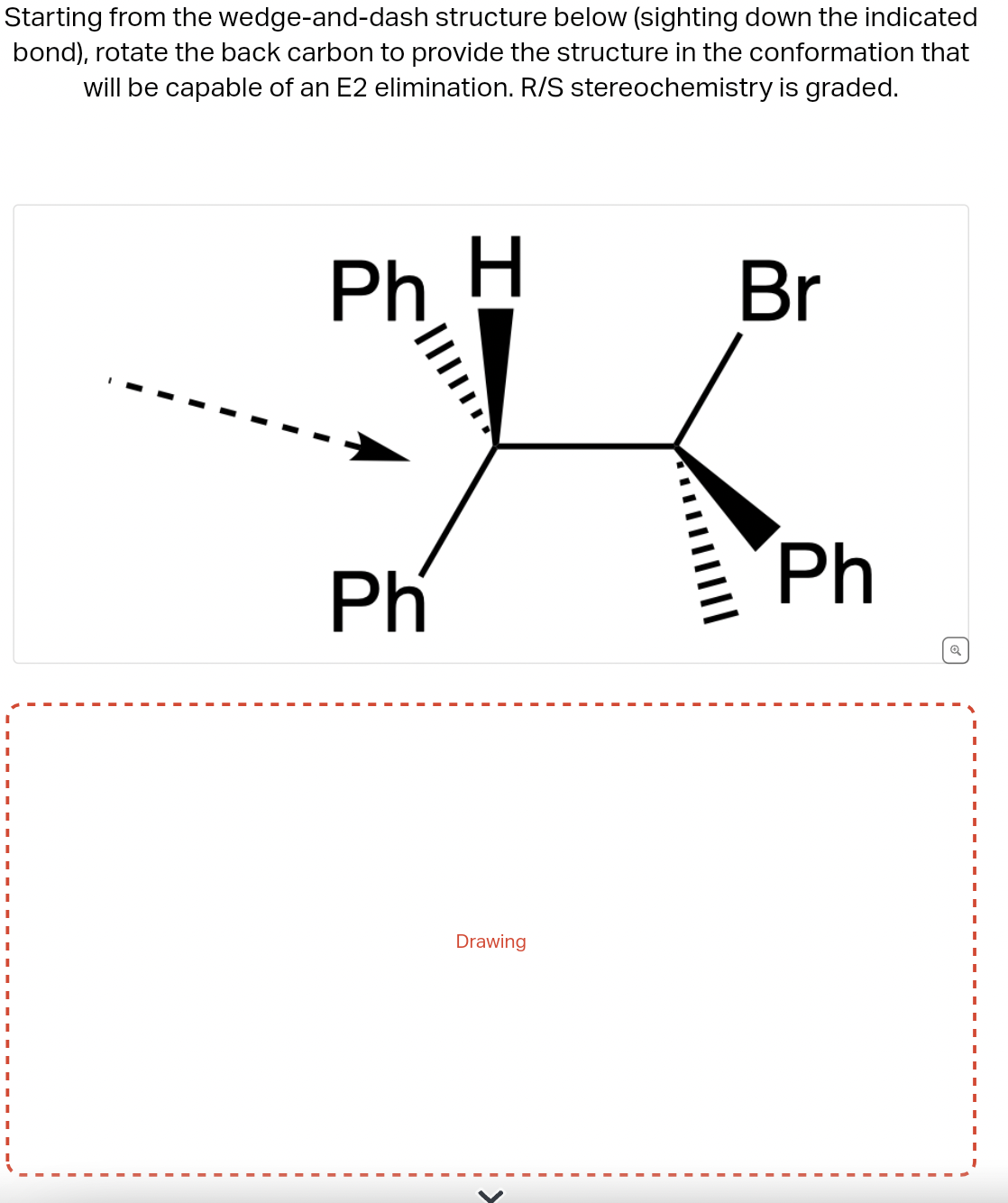 Solved Starting from the wedge-and-dash structure below | Chegg.com