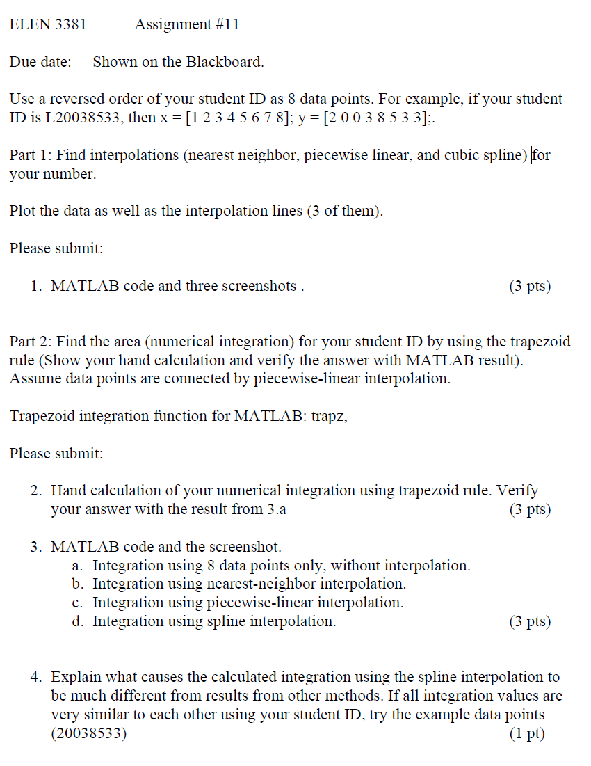 Solved ELEN 3381 Assignment \#1 1 Shown on the Blackboard. | Chegg.com