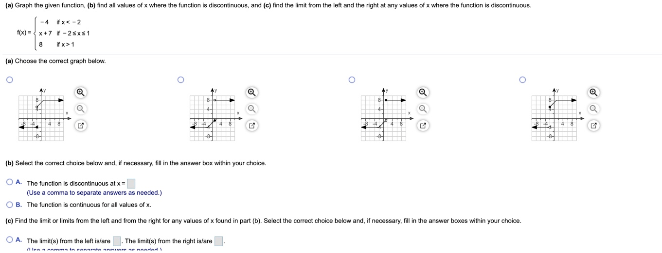 Solved A Graph The Given Function B Find All Values Of 1080