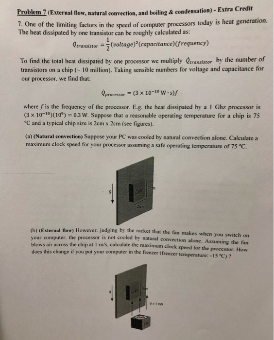 Problem 7 (External flow, natural convection, and | Chegg.com