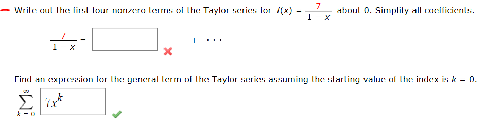 Solved - Write out the first four nonzero terms of the | Chegg.com
