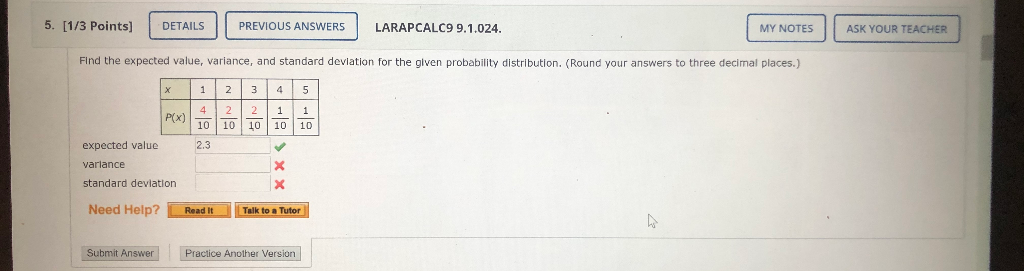 Solved 5. [1/3 Points) DETAILS PREVIOUS ANSWERS LARAPCALC9 | Chegg.com Solved 5. [1/3 Points) DETAILS PREVIOUS ANSWERS LARAPCALC9 | Chegg.com