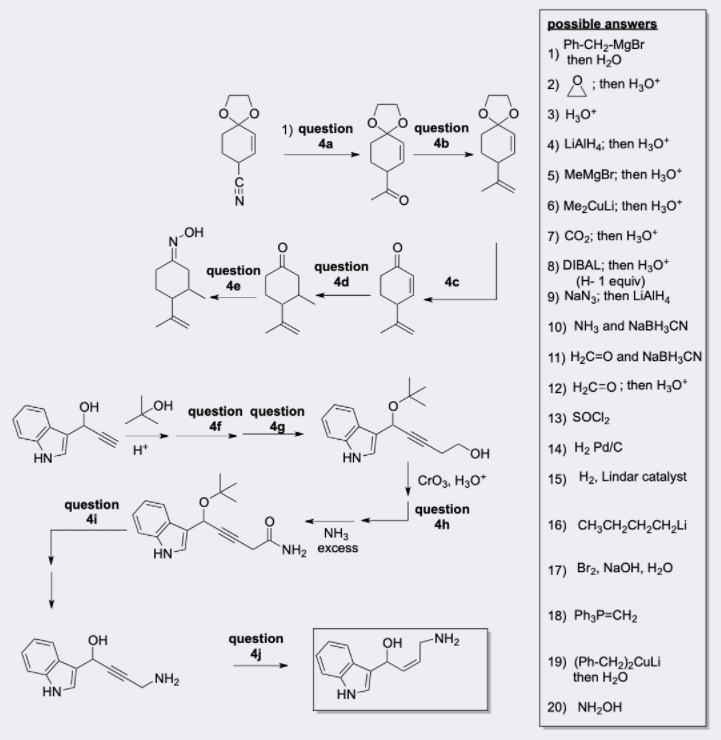 Solved possible answers Ph-CH2-MgBr 1) then H20 2) then H30* | Chegg.com