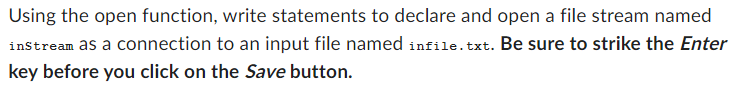 Solved Name the type of file where data must be accessed in | Chegg.com