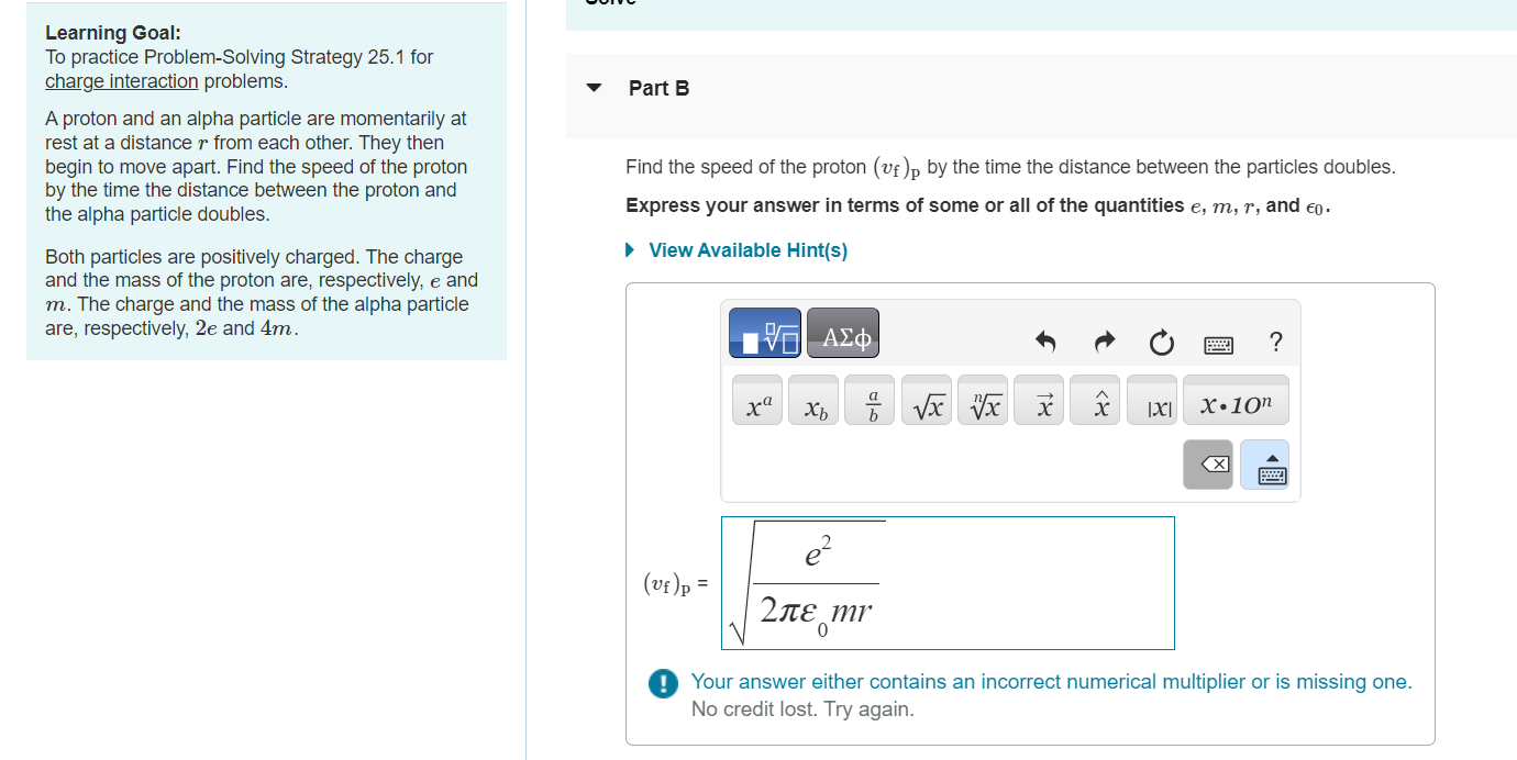 Solved Learning Goal: To practice Problem-Solving Strategy | Chegg.com