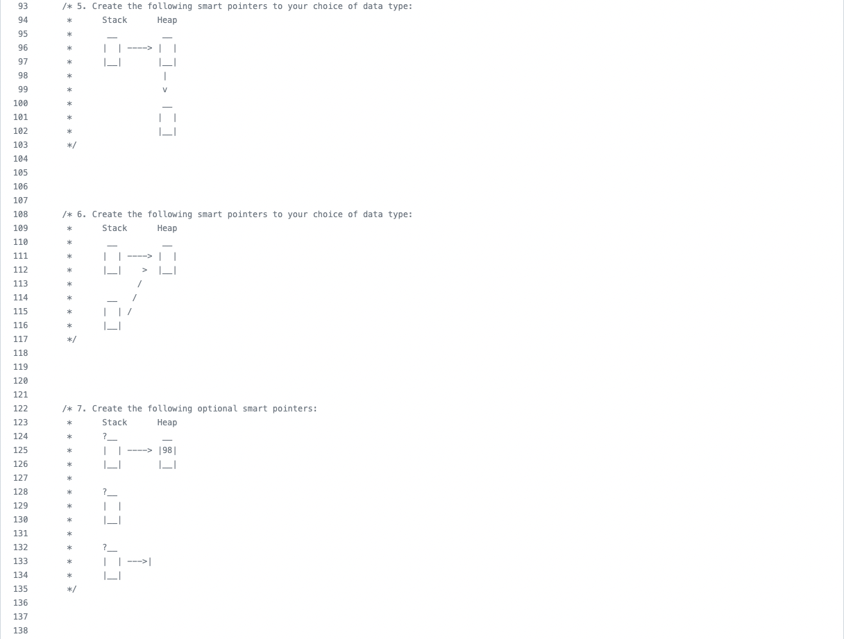 Solved Please Answer Using C Use Unique Pointers Wherever 
