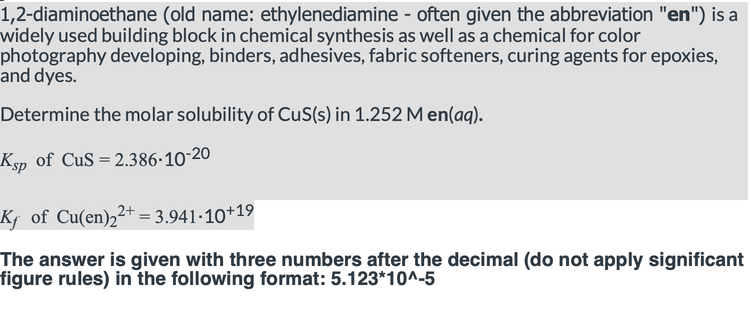 Solved 1,2-diaminoethane (old name: ethylenediamine - often | Chegg.com