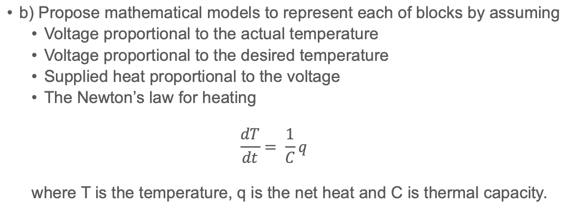 Solved A temperature control system operates by sensing the | Chegg.com