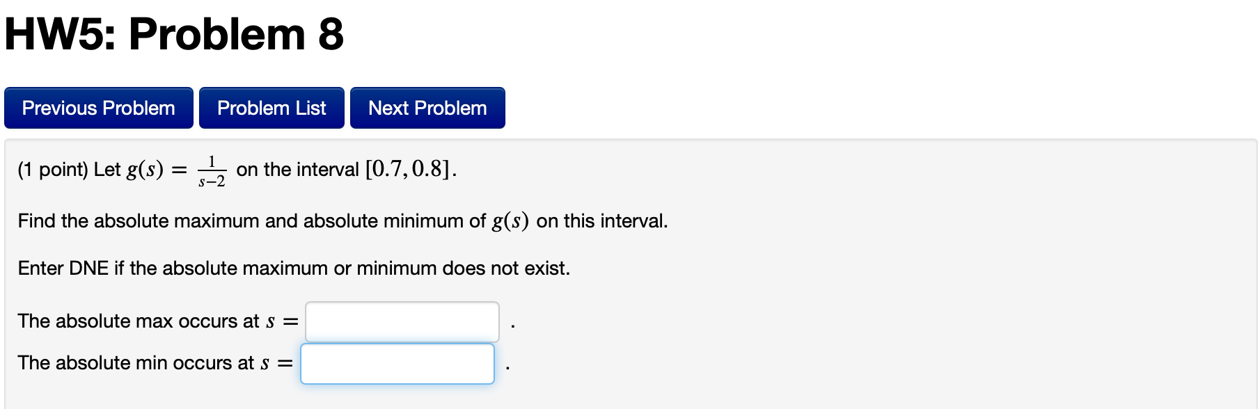 Solved HW5: Problem 8 Previous Problem Problem List Next | Chegg.com