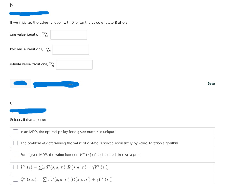Solved Consider the following Markov Decision Process (MDP): | Chegg.com