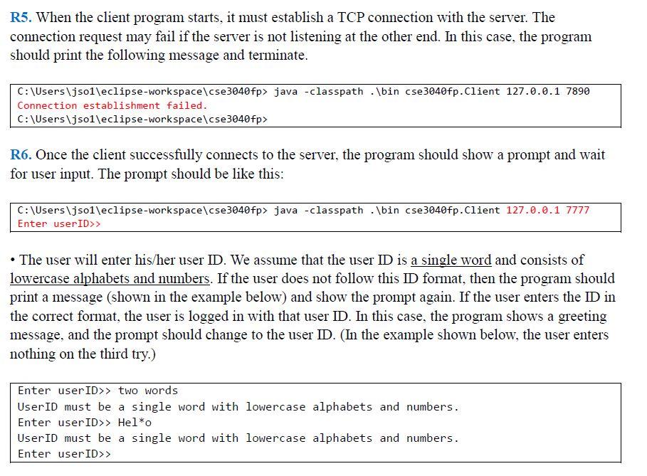 Solved Java Library Server Client Prgram The Server Program Chegg