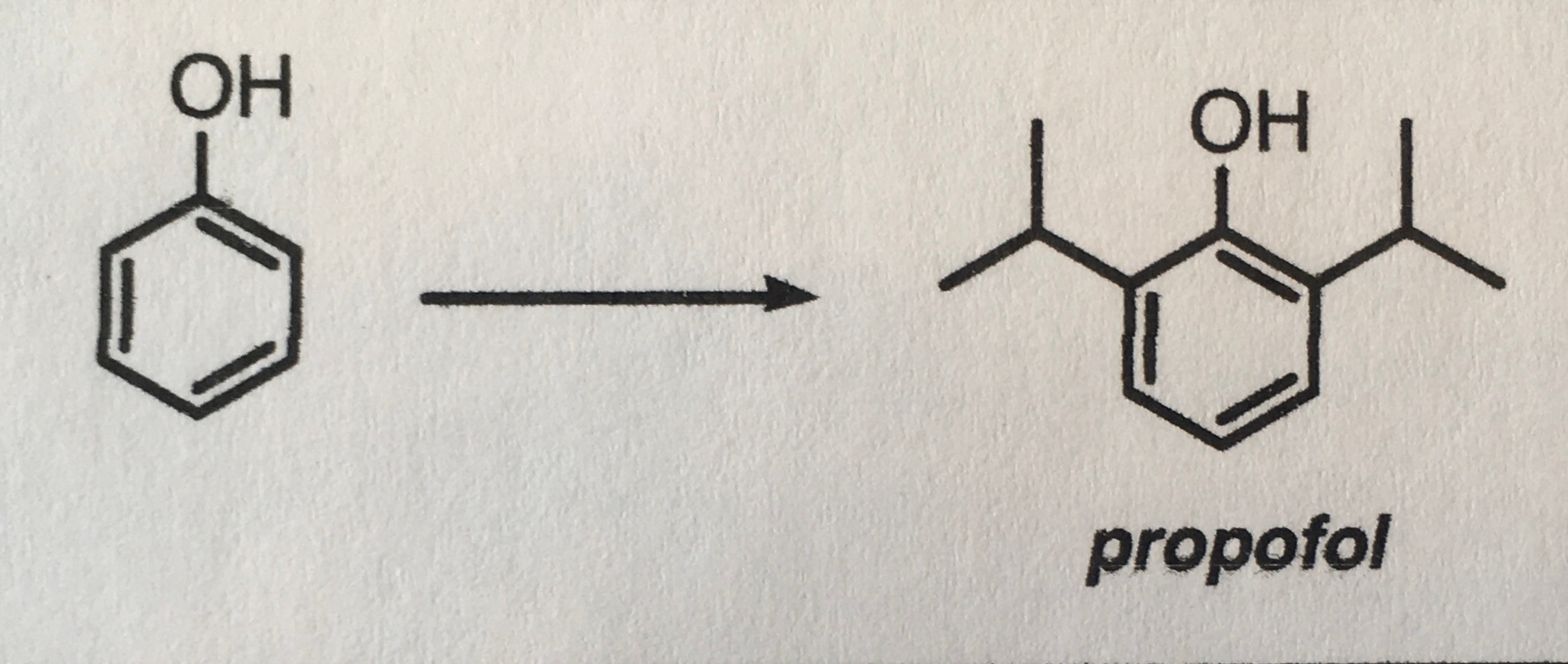 Solved OH OH --- propofol | Chegg.com