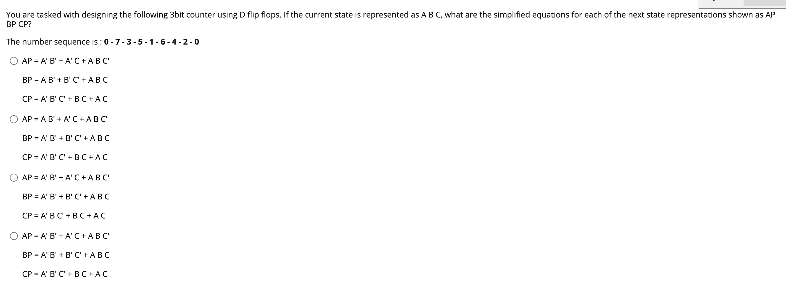 Solved You are tasked with designing the following 3bit | Chegg.com