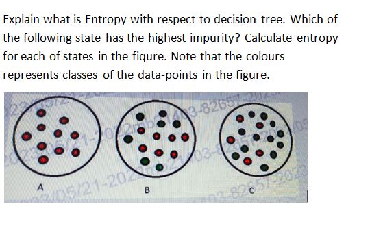 Solved Explain what is Entropy with respect to decision | Chegg.com