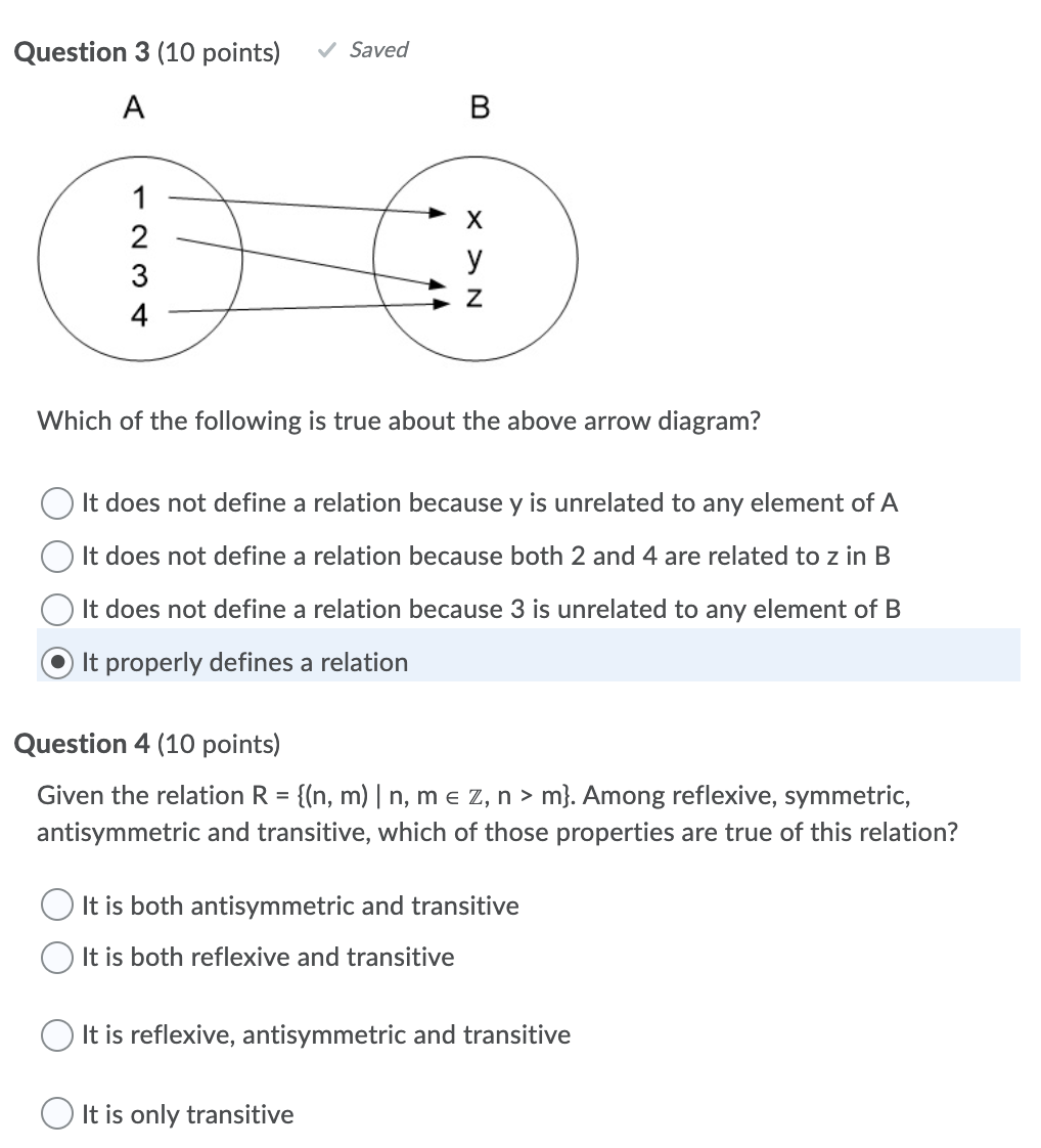 Solved Assume S = {a, b, c} and R is the relation defined on | Chegg.com