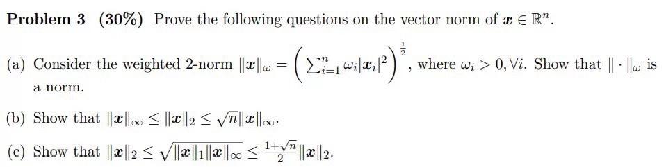 Solved Problem 3(30%) Prove the following questions on the | Chegg.com