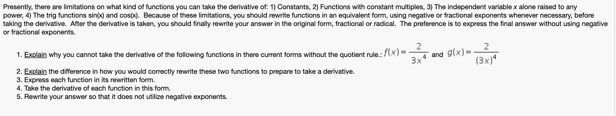 Solved Presently, there are limitations on what kind of | Chegg.com