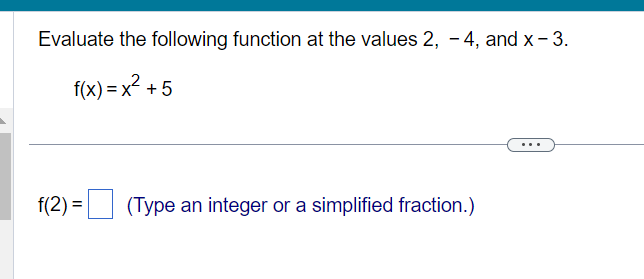 Solved Evaluate the following function at the values 2,−4, | Chegg.com