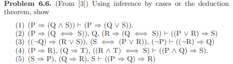 Solved Problem 6.6. (From [3] ) Using inference by cases or | Chegg.com