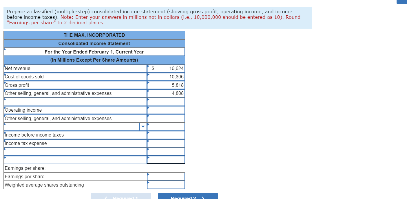 Solved P5-3 (Algo) Preparing a Classified (Multiple-Step) | Chegg.com