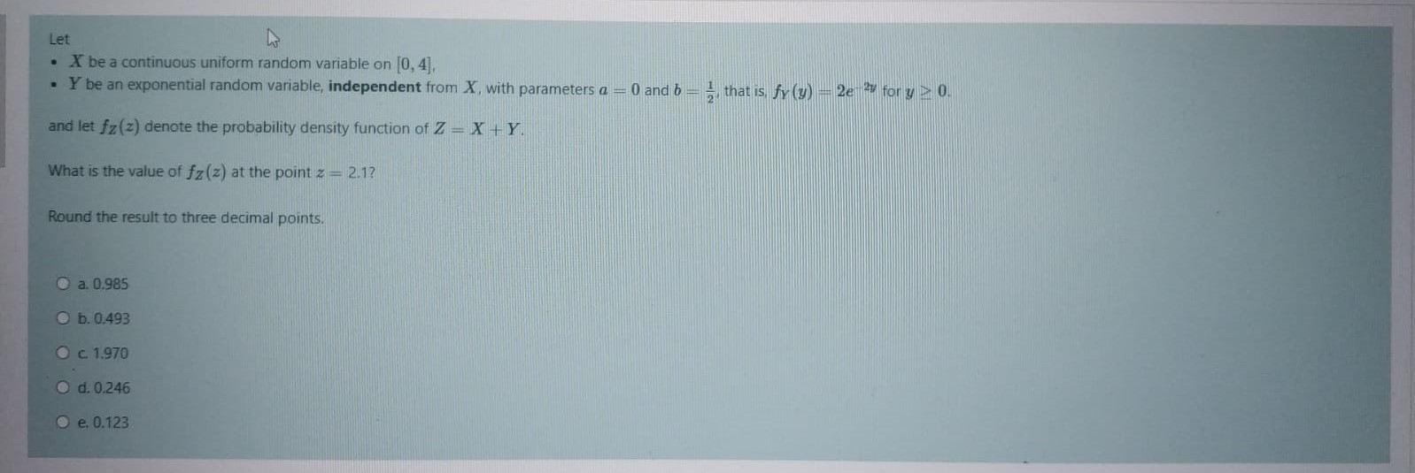 Solved Let • X be a continuous uniform random variable on | Chegg.com