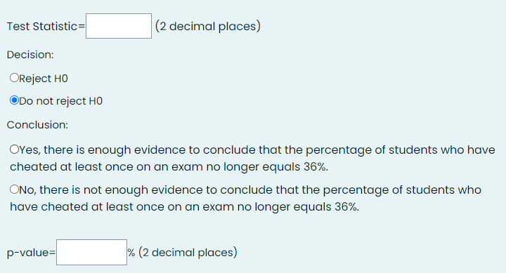 Solved A large study conducted ten years ago found that 36% | Chegg.com